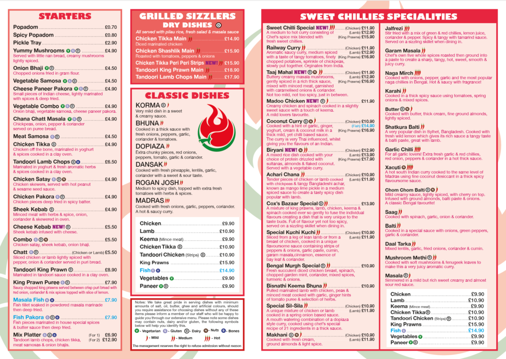 Menu - Sweet Chillies Cuisine Get 10% off on online orders.